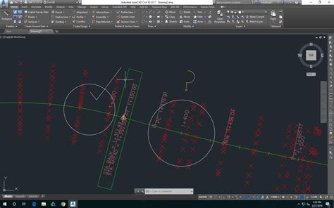 alignment equation and station offset and elevation problem autodesk