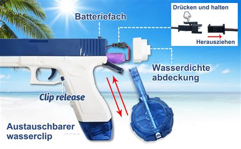 Elektrische Wasserpistole Für Kinder Erwachsene 32ft Super One Touch