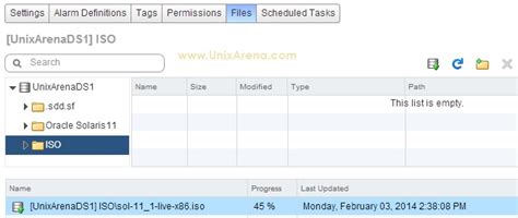 how to upload files to esxi datastore using web client unixarena
