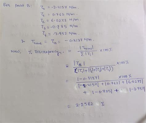 [solved] Torques On Part A Using The Formula Torque Course Hero