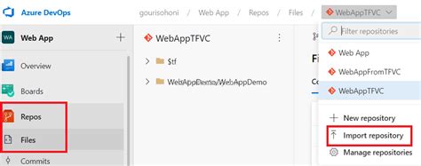 migrating code to azure devops repos 4 different