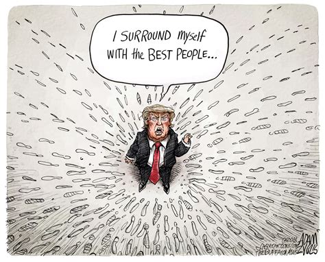 Political Cartoon U S Trump Best People White House Revolving Door