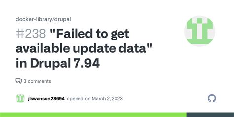 failed to get available update data in drupal 7 94 · issue 238