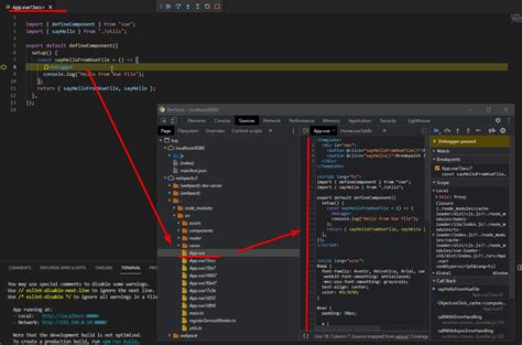 vue typescript produces wrong sourcemaps and prevents correct