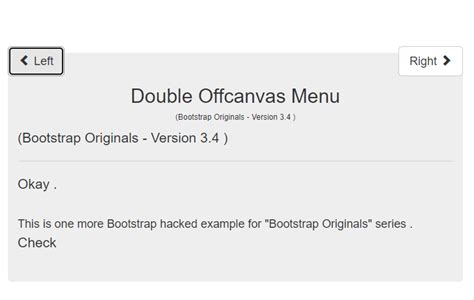 css bootstrap offcanvas example on both left and right sides