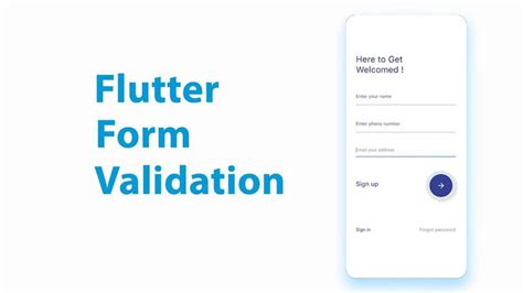 flutter form validation flutter textfield validation flutter