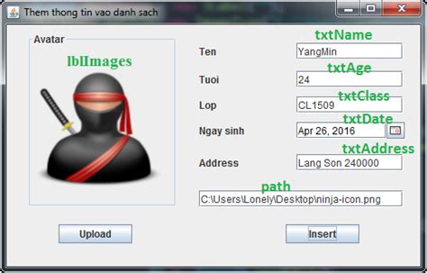 insert images blob database in mysql eclipse java swing