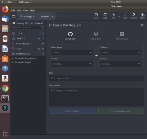 install gitkraken for linux using the snap store snapcraft