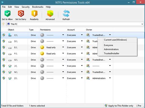 easier way to set copy and manage ntfs permissions acls on files and