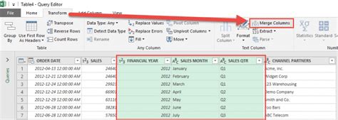 merge columns using power query myexcelonline