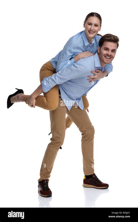 Man Carries Girlfriend On Back Cut Out Stock Images And Pictures Alamy