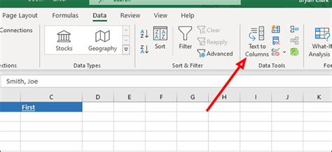 how to split data into multiple columns in excel