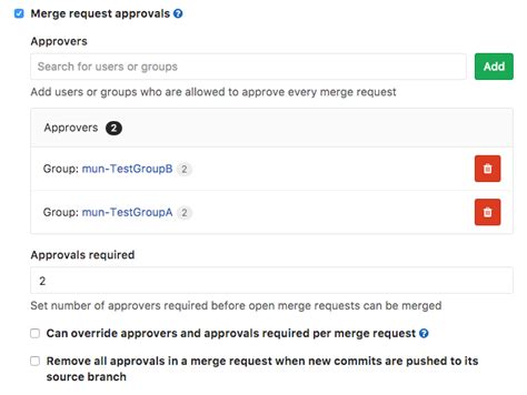 Group Based Merge Request Approvals How To Use Gitlab Gitlab Forum