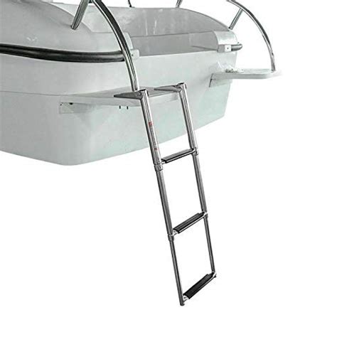 Isure Marine 3 Step Stainless Steel Telescoping Boat Ladder Dock Ladder