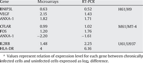 Validation Of Differentially Expressed Genes By Real Time Rt Pcr