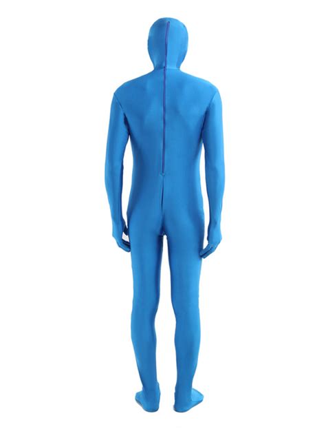 Morph Suit Unisex Blue Lycra Spandex Full Body Zentai Suit Morphsuits