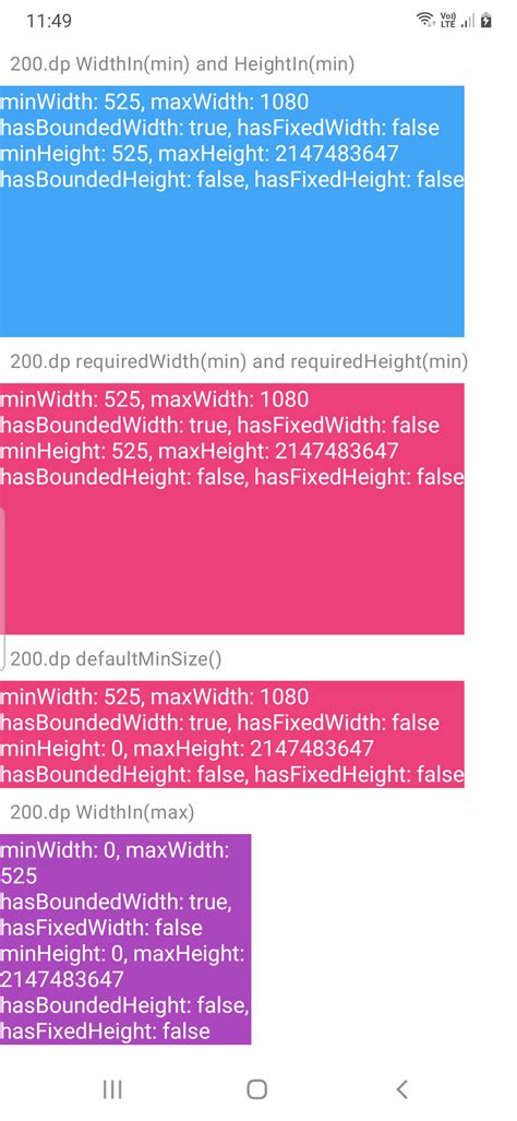 different types of width in jetpack compose flutter fixes