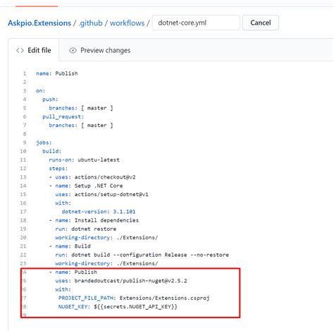 build publish and deploy nuget package using github actions dzone devops