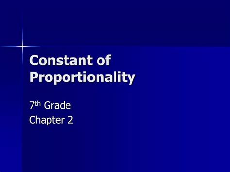 Ppt Constant Of Proportionality Powerpoint Presentation Free