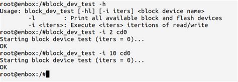 cmd block dev test incorrect parsing of command line arguments