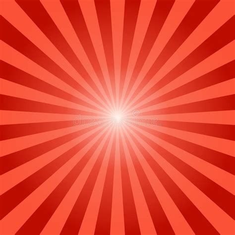 Abstract Sunbeams Red Rays Background Stock Illustration Illustration