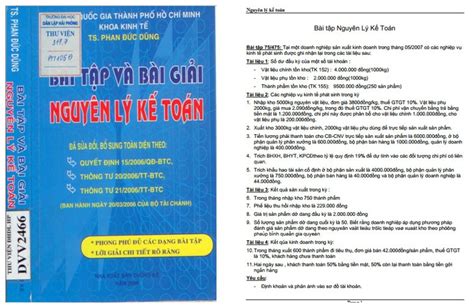 Download Bài Tập Nguyên Lý Kế Toán Có Lời Giải
