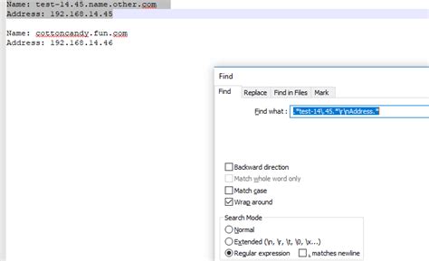 regex removing multiple lines in notepad super user
