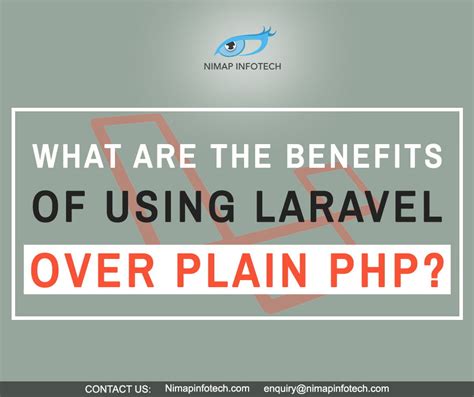 what are the benefits of using laravel over plain php