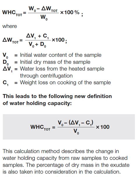 Water Holding Capacity Centrifuge Application Hettich
