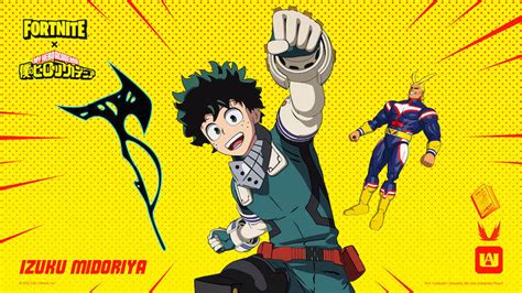 Fortnite X My Hero Academia Four Crossover Skins And New Mythic
