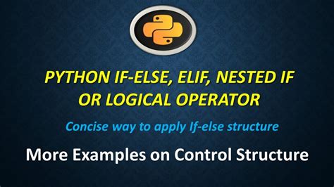 if else elif and nested if conditions in python 17 youtube