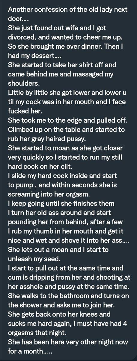 Pervconfession On Twitter He Fucks His Old Lady Neighbour