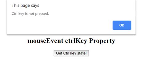 javascript mouseevent ctrlkey property geeksforgeeks