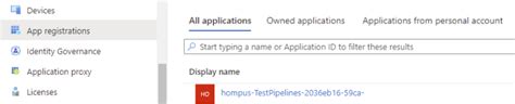 manage azure ad applications from an azure devops pipeline