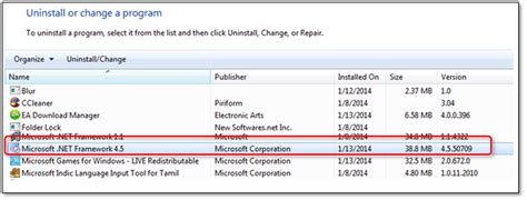 repair or reinstall microsoft framework