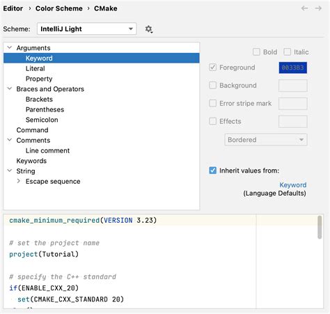 cmakelists txt clion documentation