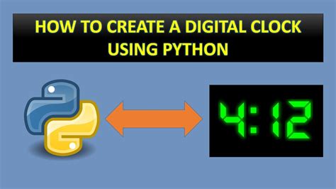 how to create a digital clock using python python