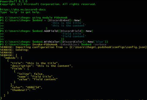 using discord webhooks and embeds with powershell part 2 — the ginger
