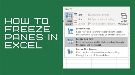 how to freeze column in excel idviral co
