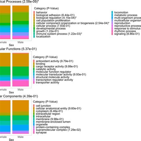 Gene Ontology Classification Of Seasonally Differentially Expressed