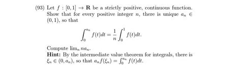 Solved 3 Let F [0 1]→r Be A Strictly Positive Continuous