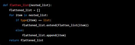 how to flatten a nested list in python quora