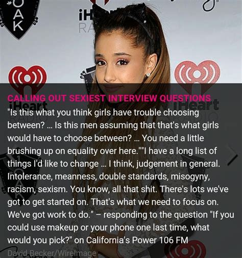 Ariana Grande About Feminism Ariana Grande Ariana She Song