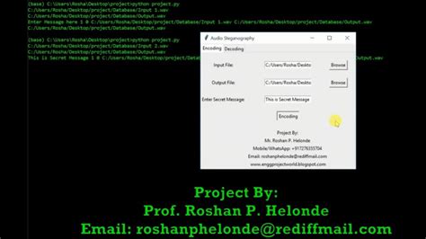 audio steganography using python source code secret message hiding in