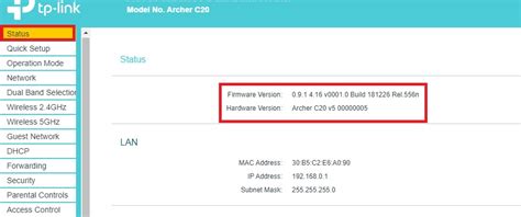 Firmware Update Tplink