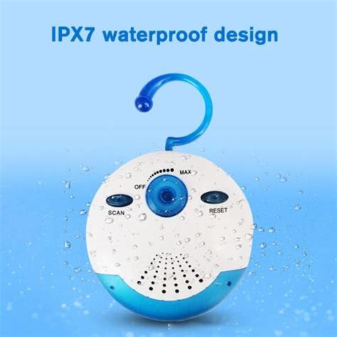 Waterproof Shower Radio Splash Proof Am Fm Radio Mini Portable Built In
