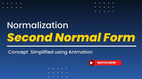 second normal form 2nf normalization dbms youtube