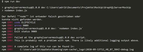 node js npm skript dont find node stack overflow