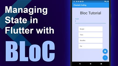 how to manage state in flutter using bloc for beginners youtube