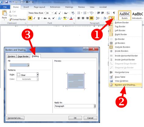 bullet list with shading microsoft community